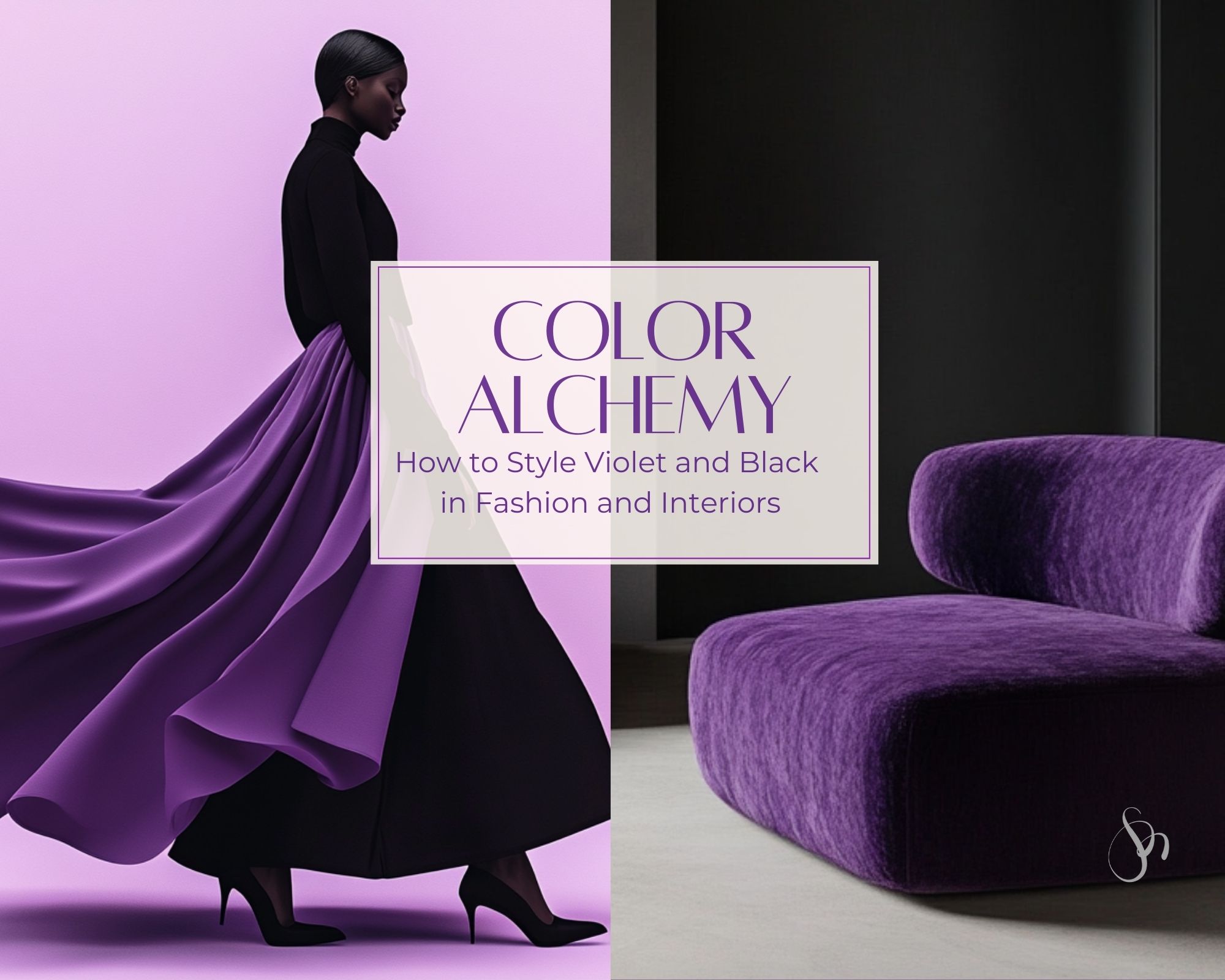 Color Alchemy: How to Style Violet and Black in Fashion and Interiors ...