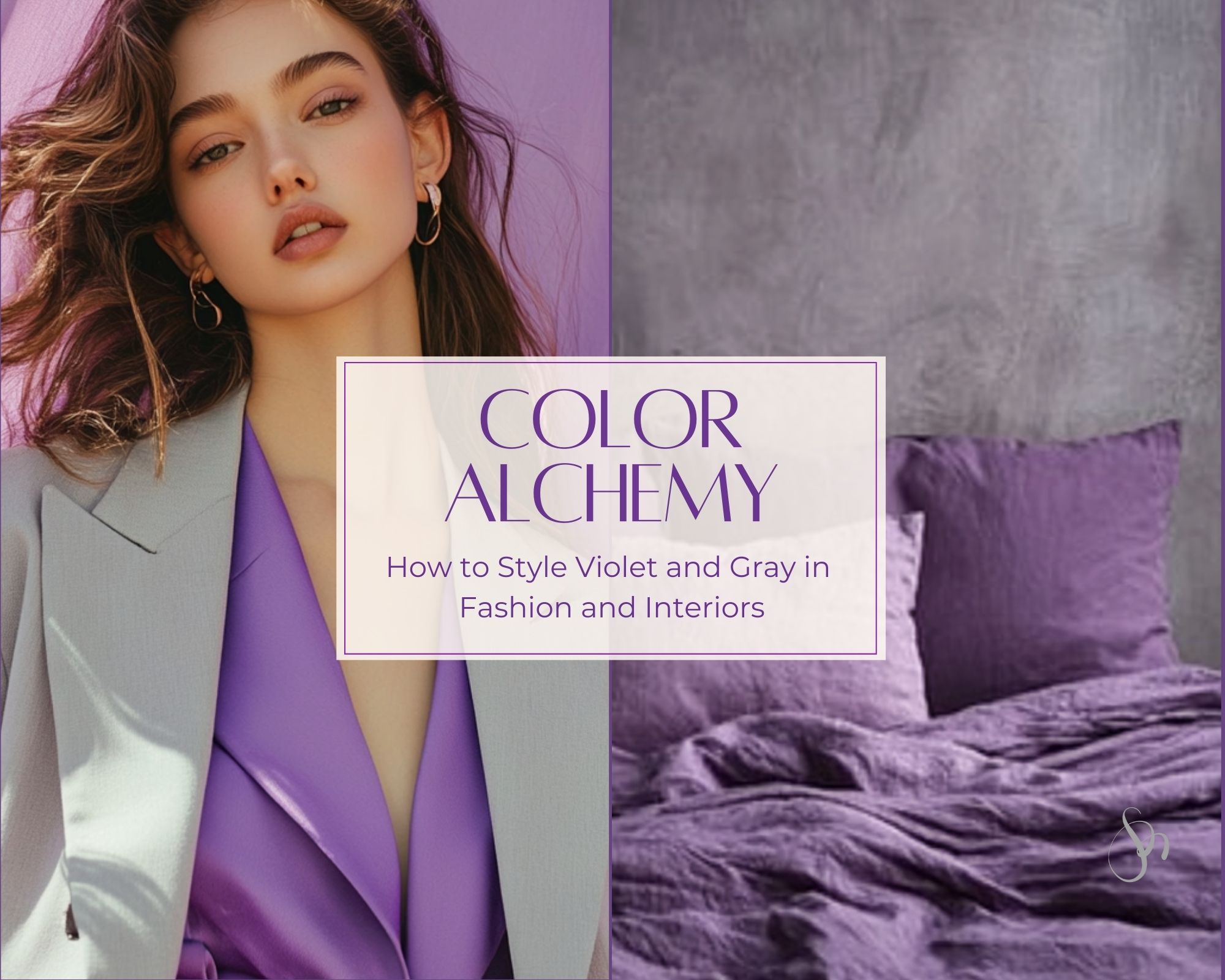 Color Alchemy: How to Style Violet and Gray in Fashion and Interiors ...